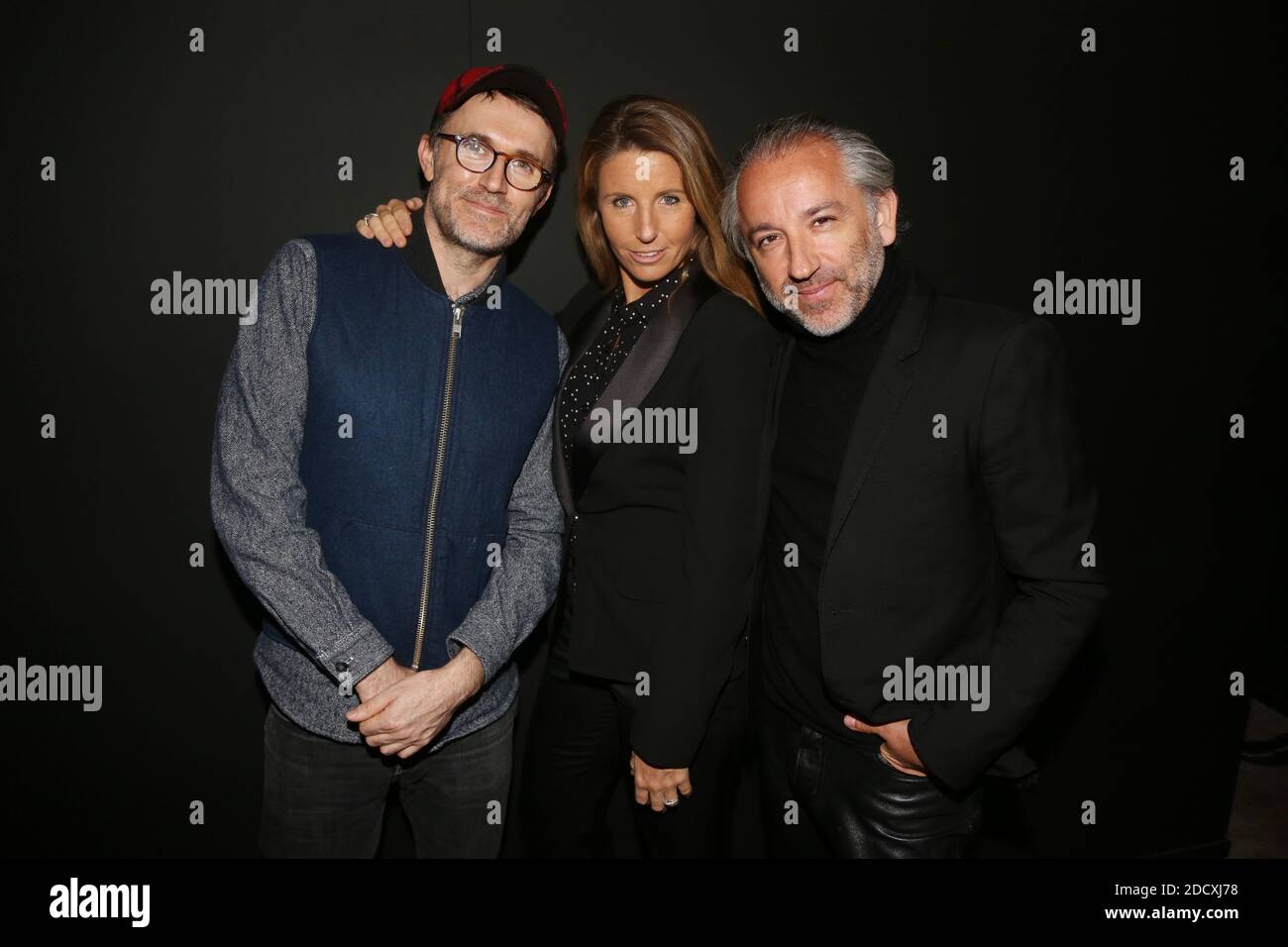 Loic Prigent , Cyril Chapuis and his wife attending the YSL Beauty ...