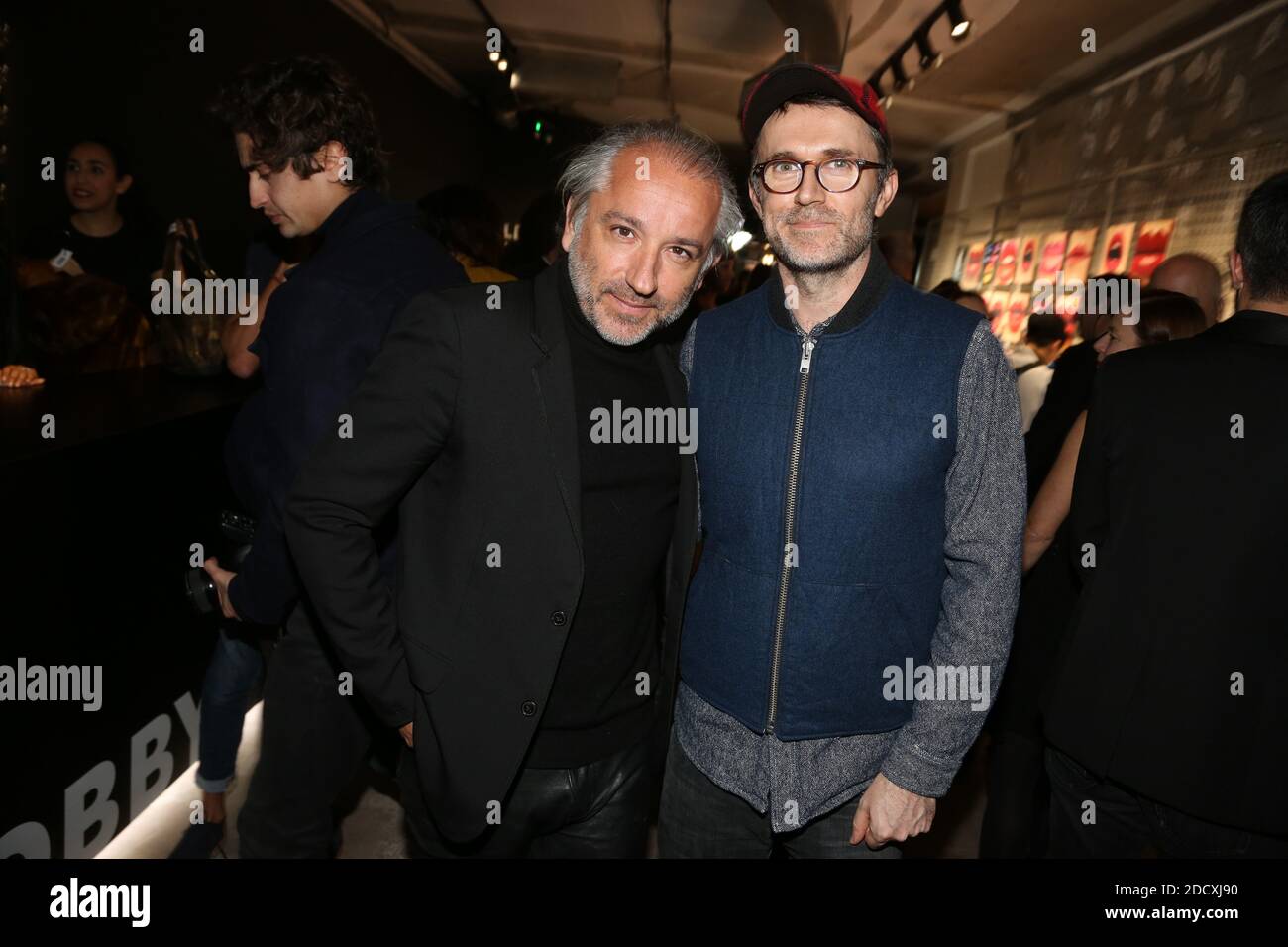 Cyril Chapuis and Loic Prigent attending the YSL Beauty party in Paris ...