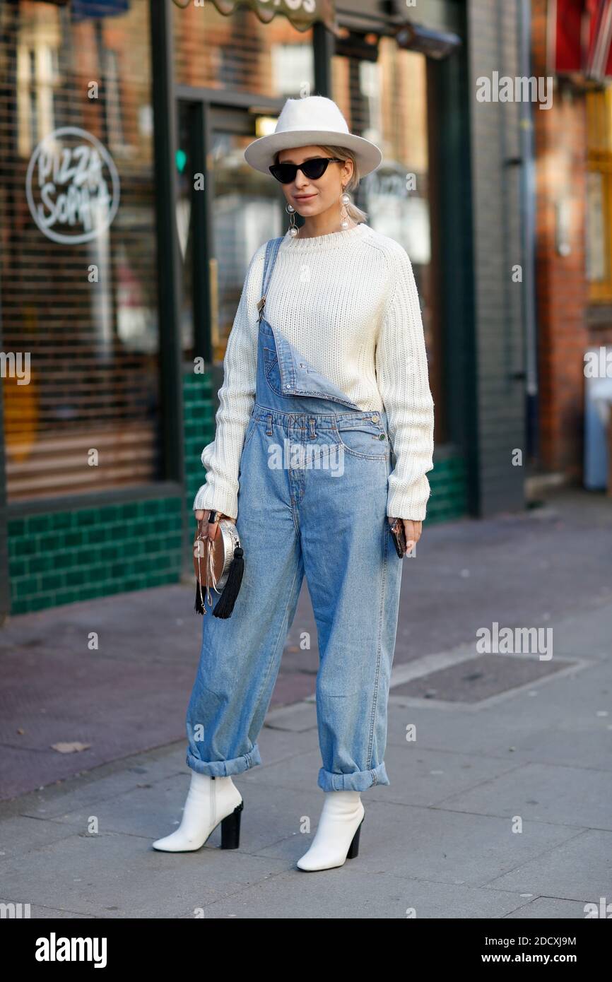 Street style, Deea Codrea arriving at JW Anderson Fall-Winter 2018-2019 ...