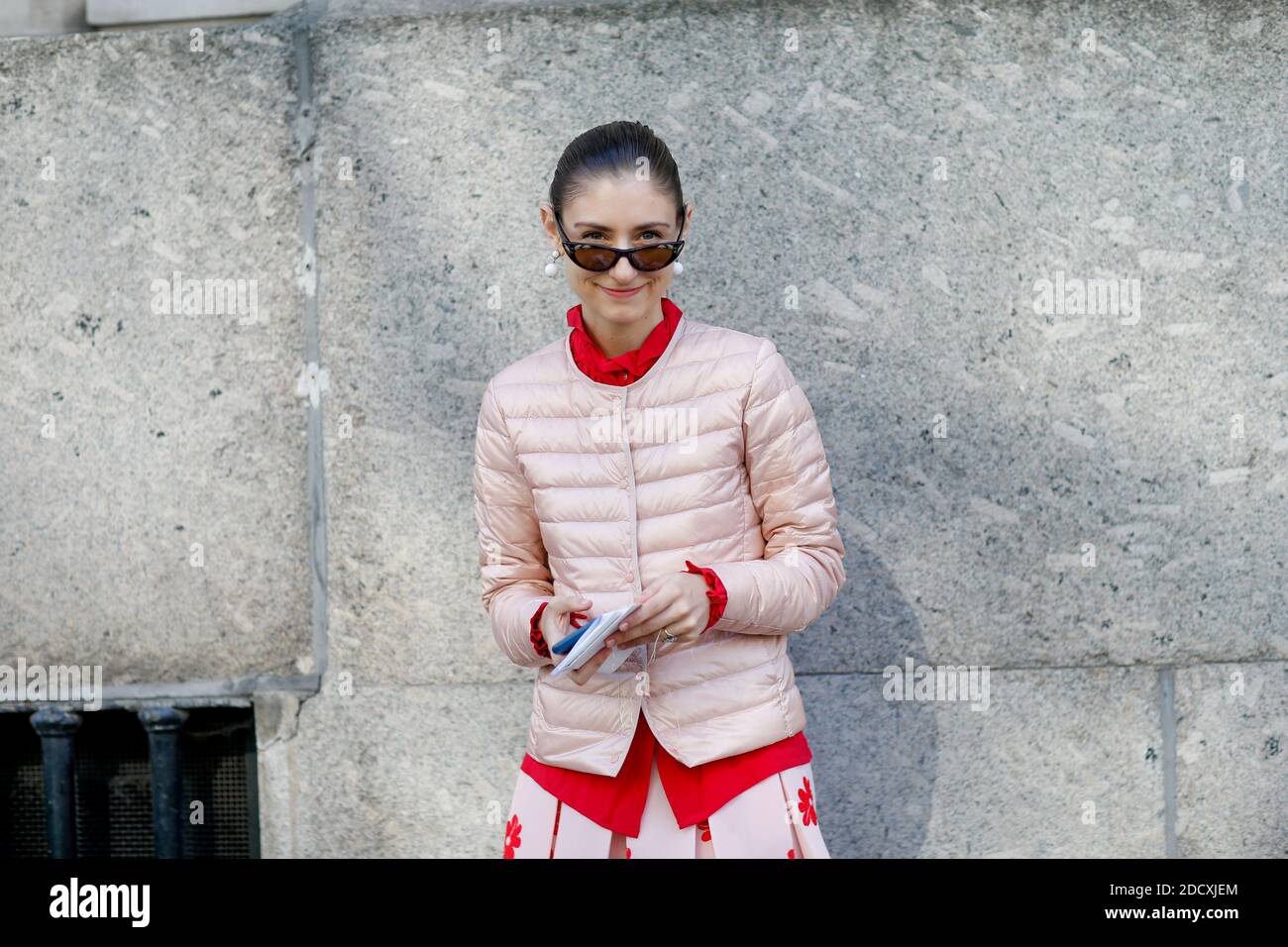 Street style, Jenny Walton arriving at Simone Rocha Fall-Winter 2018 ...