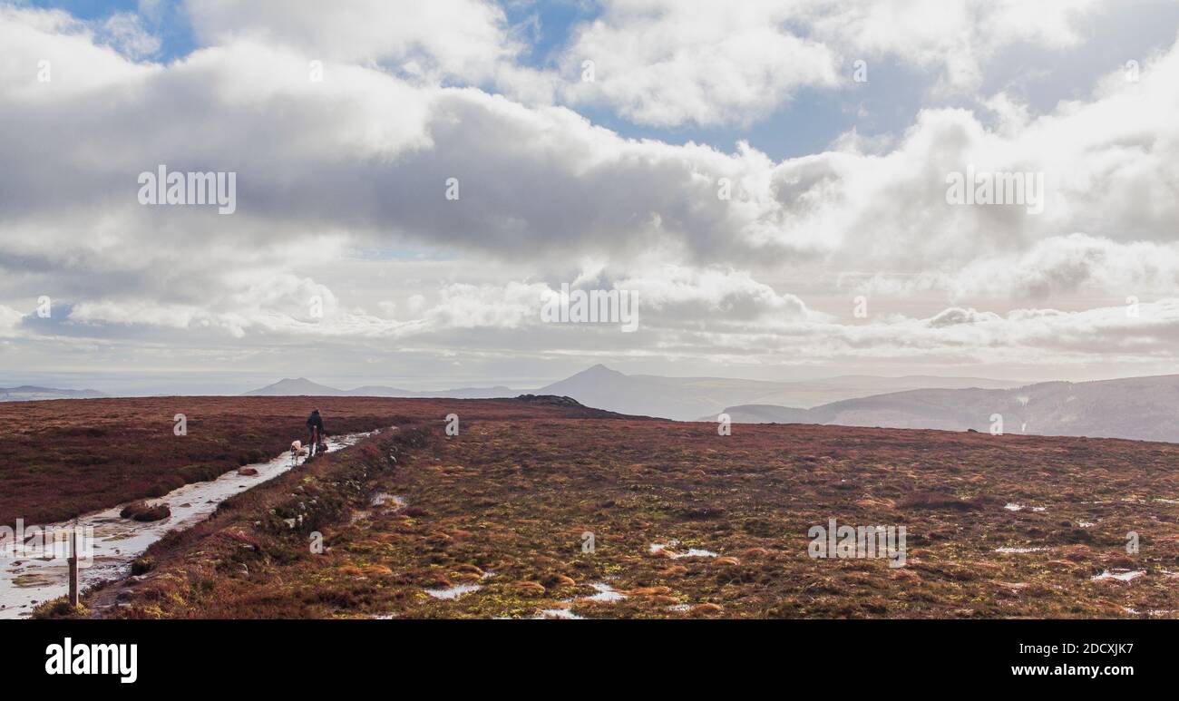 Ticknock hiking trail on a beautiful day in Co.Dublin, Ireland Stock ...