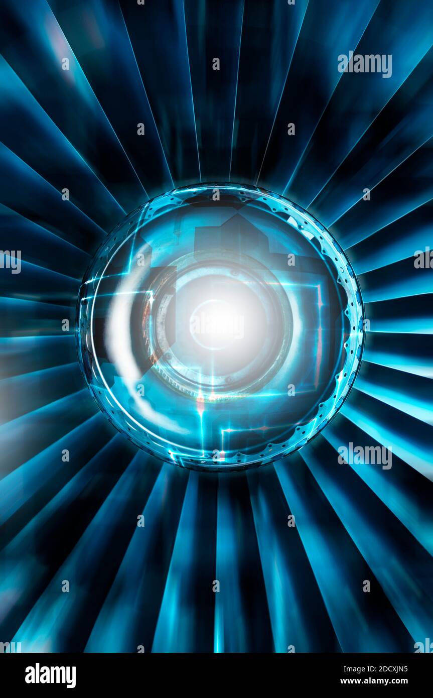 Blue radial background hi-res stock photography and images - Alamy