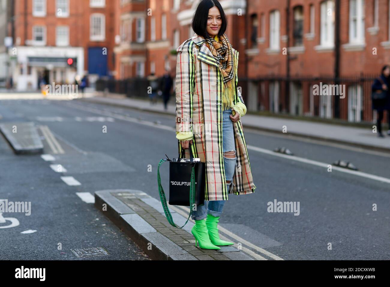 Street style, Tiffany Hsu arriving at JW Anderson Fall-Winter 2018-2019 ...