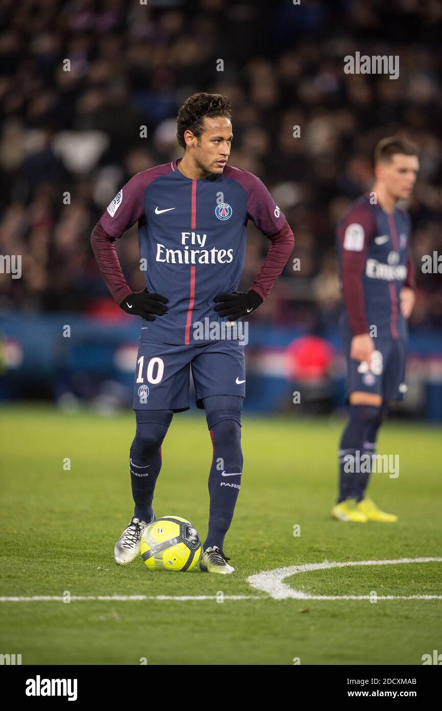 Paris Saint-Germain's Brazilian forward Neymar during the Ligue 1 Paris ...
