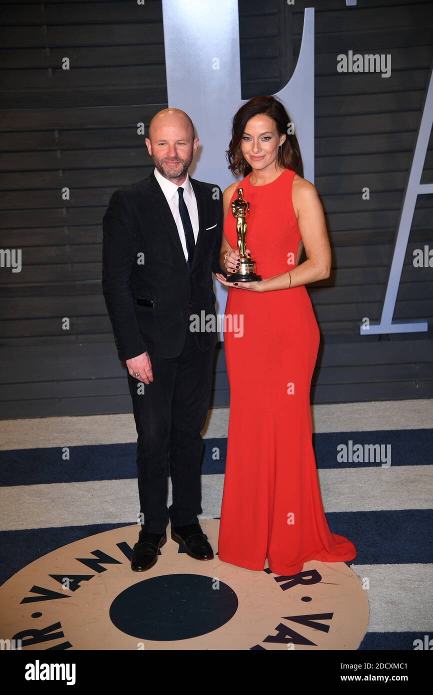 David Malinowski and Lucy Sibbick at the 2018 Vanity Fair Oscar Party ...