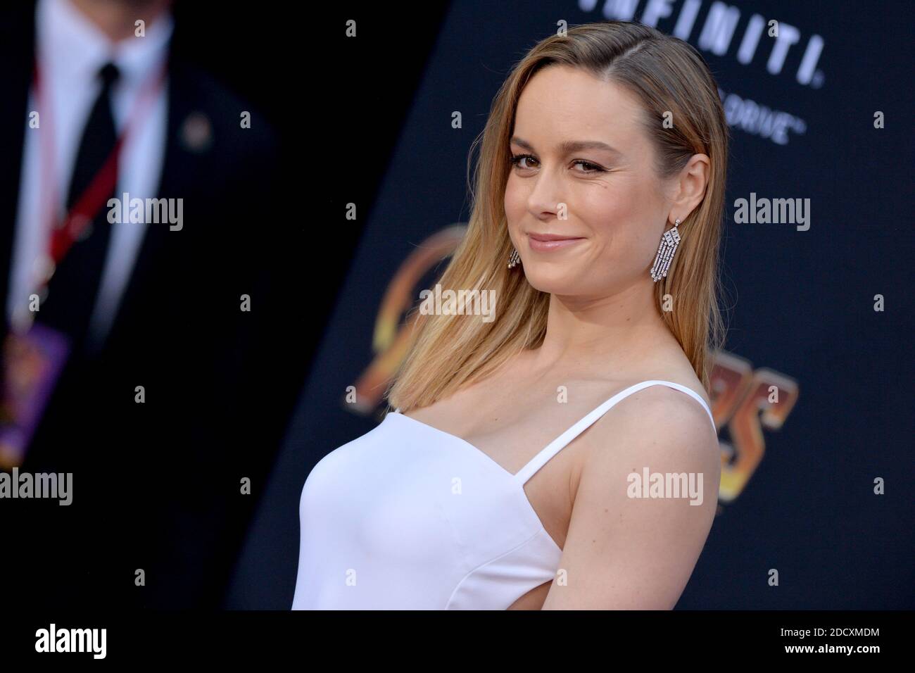 Brie Larson attends the World Premiere of Avengers: Infinity War on ...