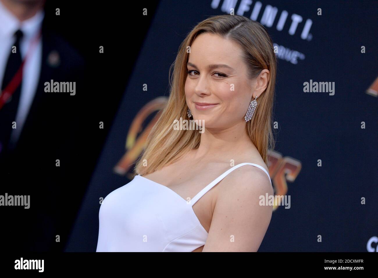 Brie Larson attends the World Premiere of Avengers: Infinity War on ...