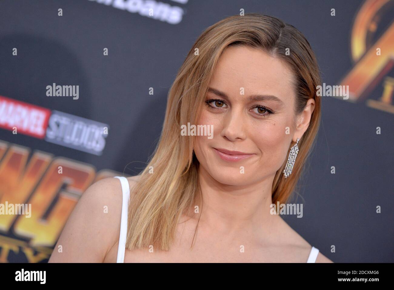 Brie Larson attends the World Premiere of Avengers: Infinity War on ...