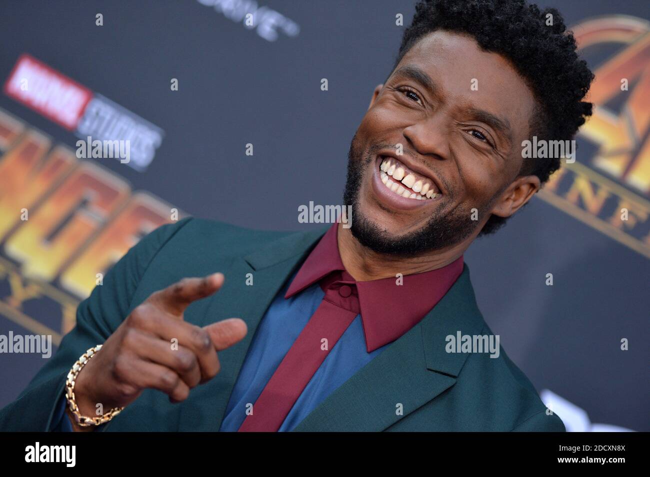 Chadwick Boseman attends the World Premiere of Avengers: Infinity War ...