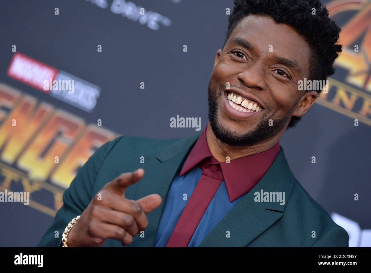 Chadwick Boseman attends the World Premiere of Avengers: Infinity War ...