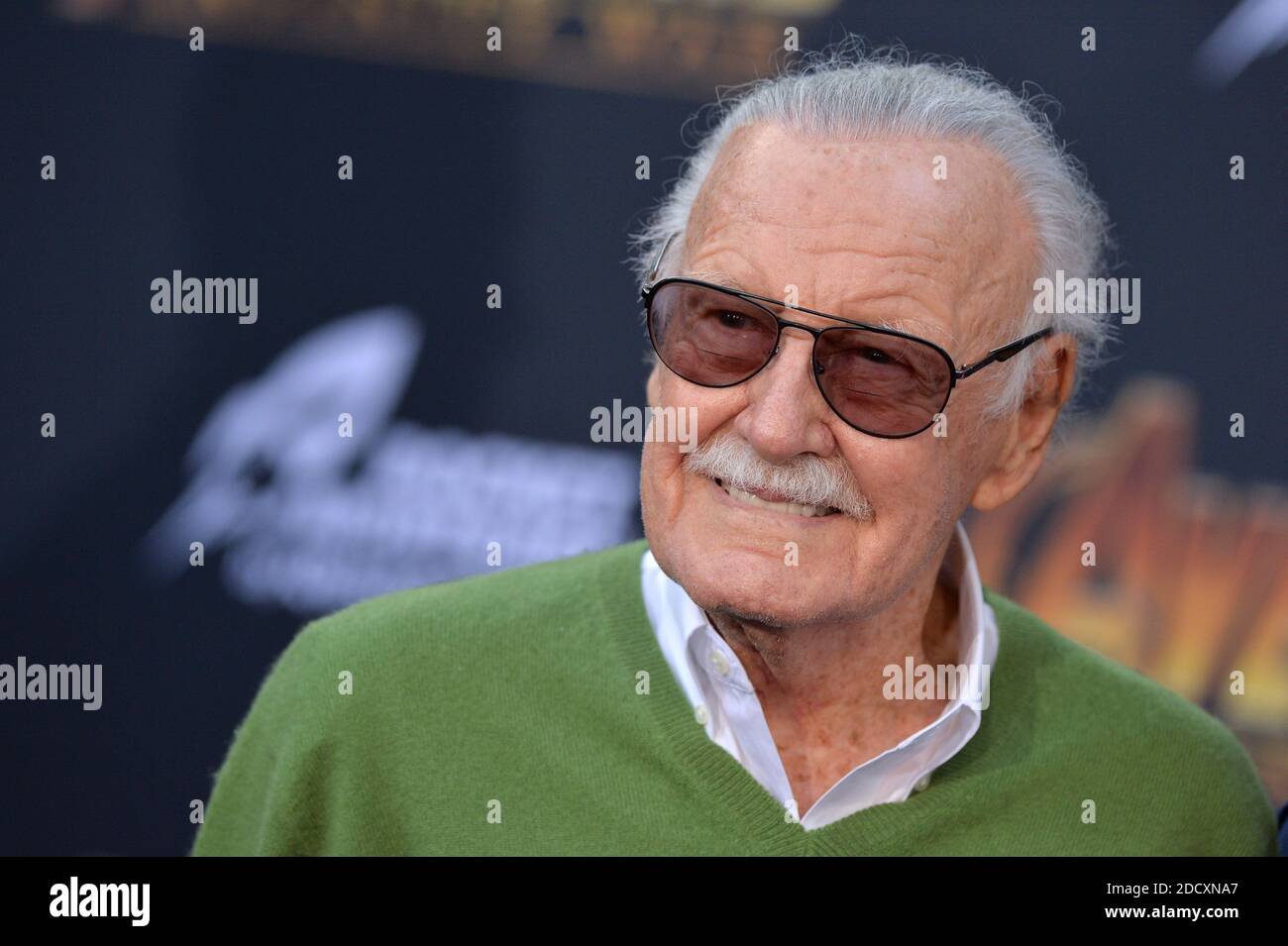 Stan Lee attends the World Premiere of Avengers: Infinity War on April ...