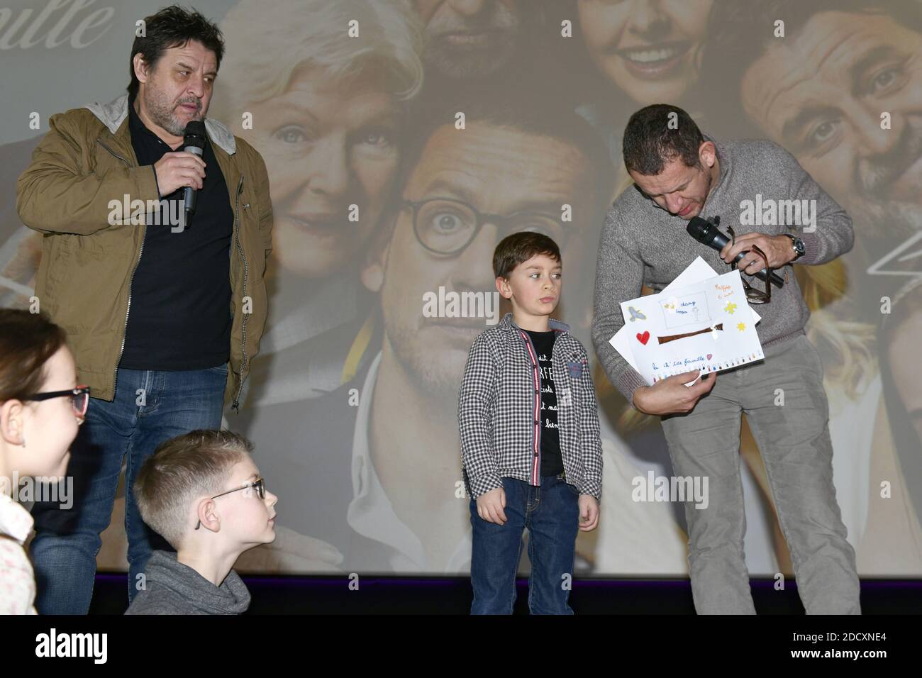 French actors Dany Boon (R) and Guy Lecluyse attend the 'La Ch'tite ...