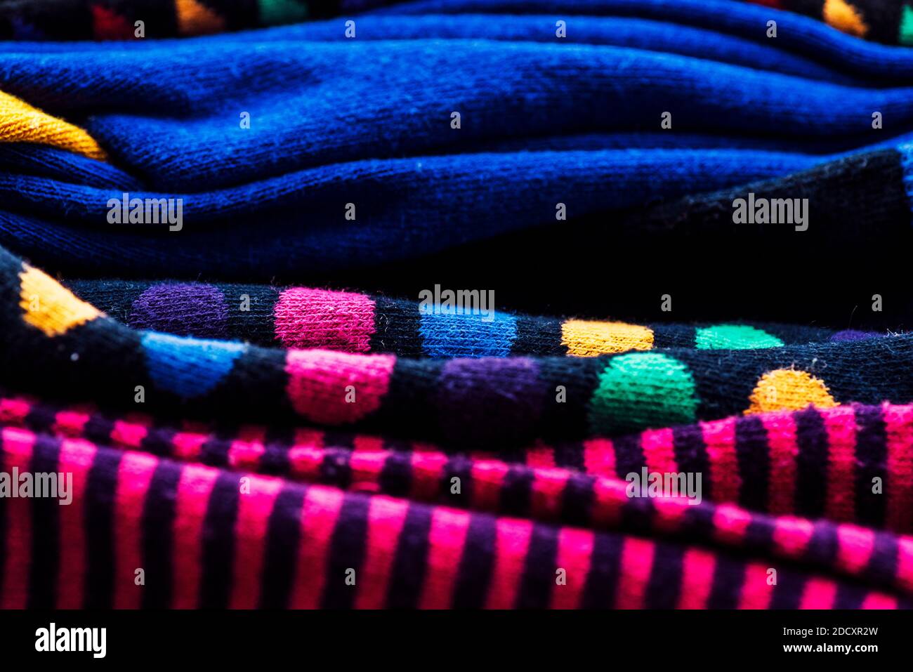 Woolen Cloth Texture. Knitted fabric texture of socks. the cloth Stock ...