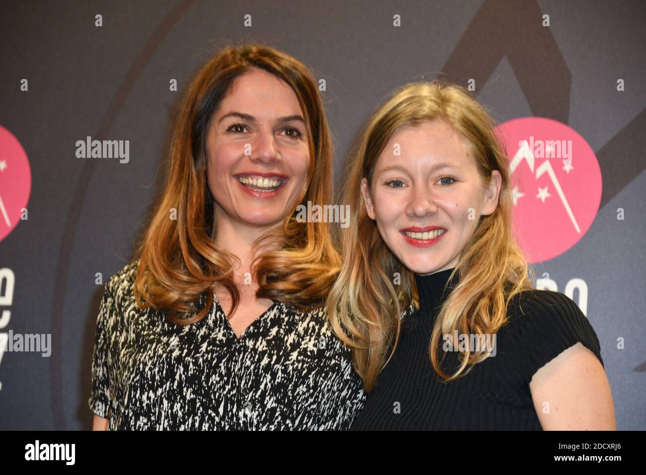 Zazon Castro and Geraldine Martineau posing for the photocall of the ...
