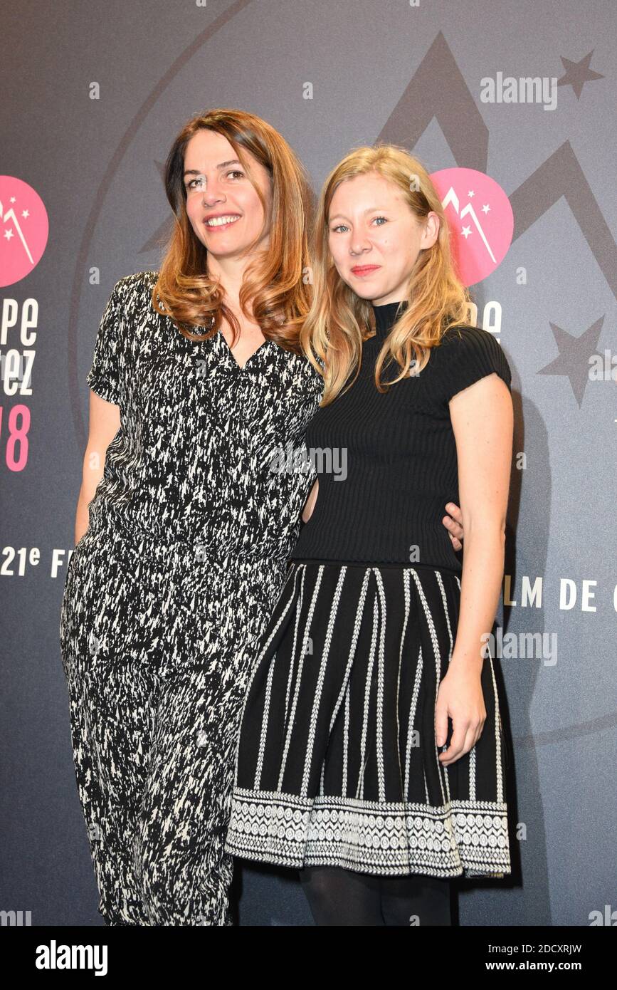 Zazon Castro and Geraldine Martineau posing for the photocall of the ...