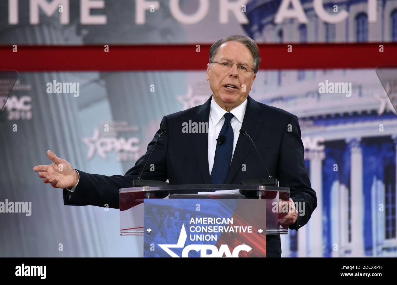 NRA Executive Vice President and CEO Wayne LaPierre speaks during the ...