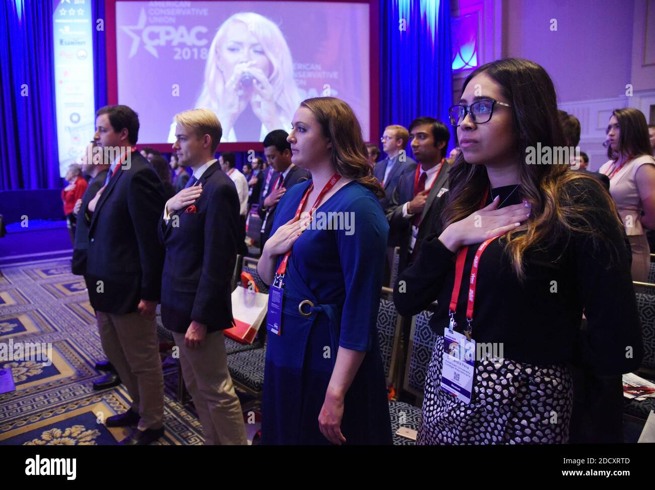 People attend the Conservative Political Action Conference at the ...
