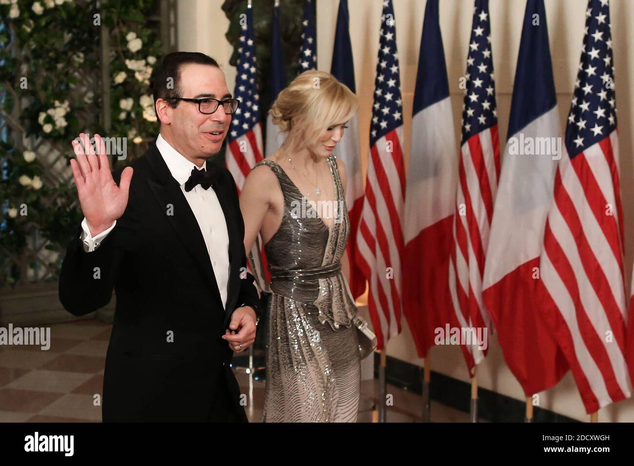 Steven Mnuchin and his wife Louise Linton arriving in the “Booksellers ...
