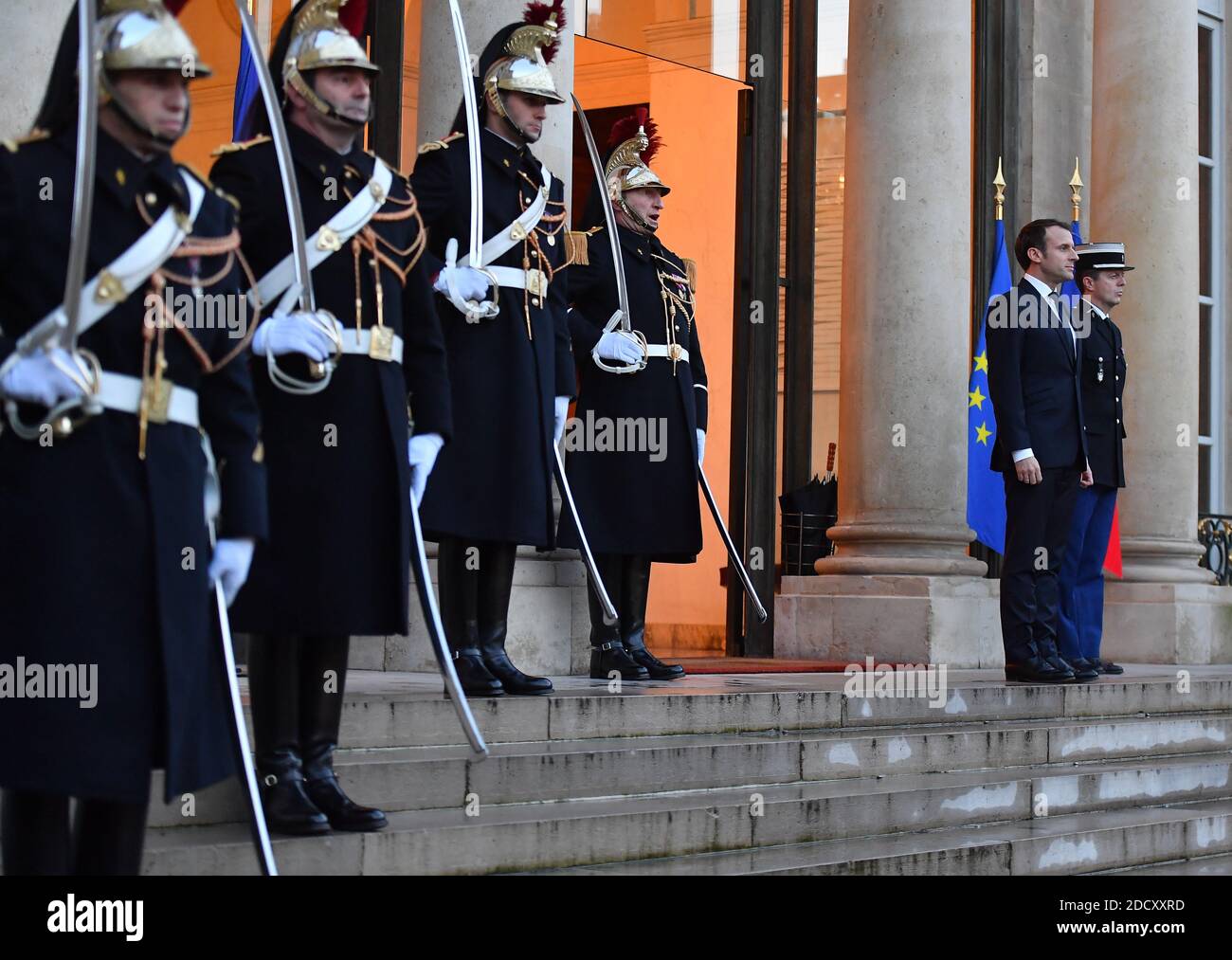 French President Emmanuel Macron meets German Chancellor Angela Merkel ...