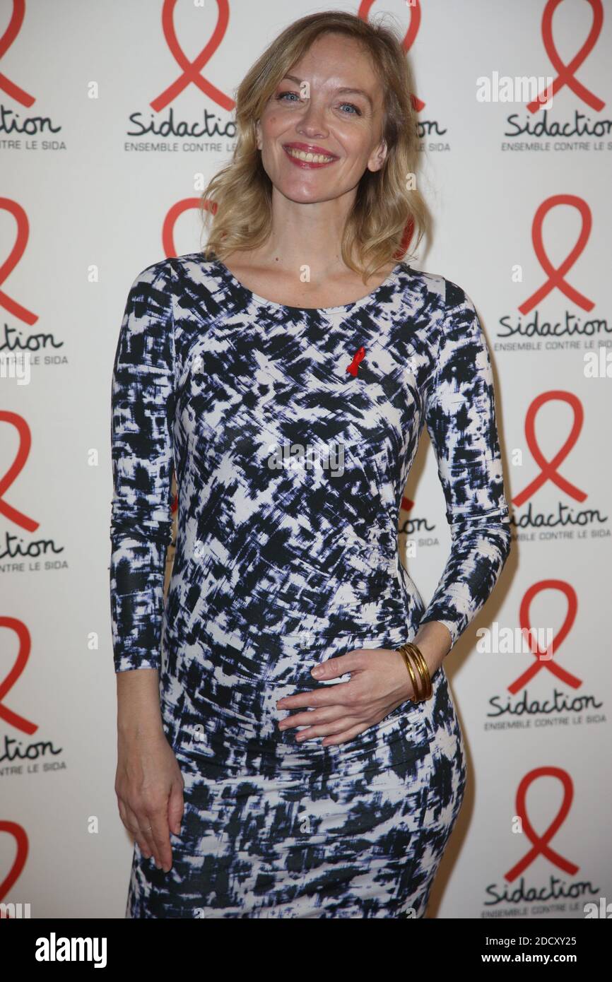 Maya Lauque posing at a photocall for the launch party of the 2018 ...