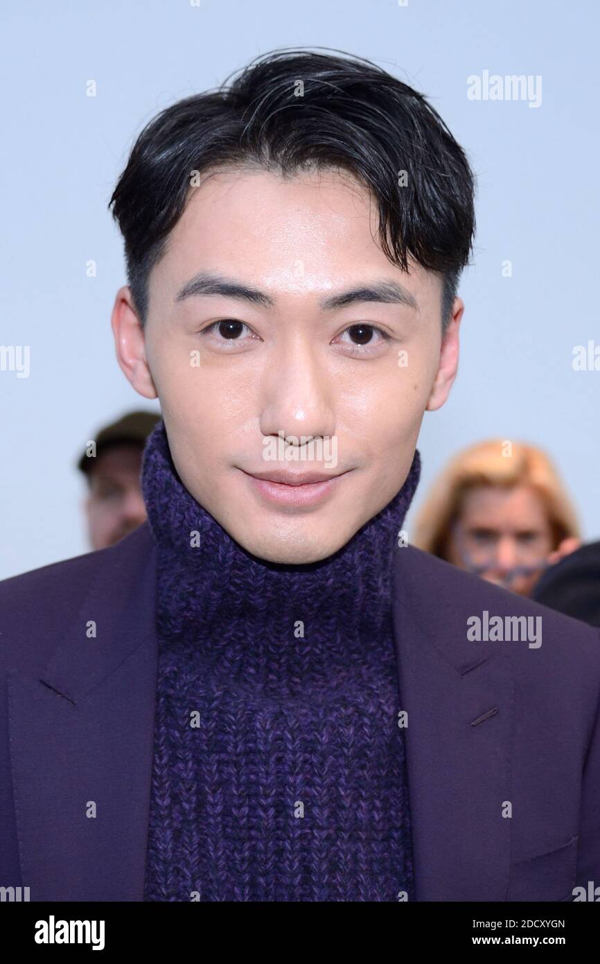 Charles Lam attending the Cerruti 1881 show as part of Paris Men's ...