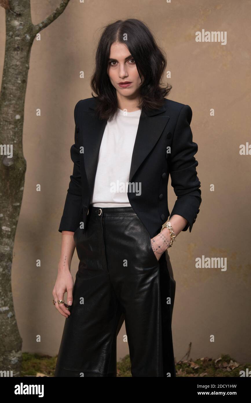 Langley Fox attending the Chanel show as part of the Paris Fashion Week ...