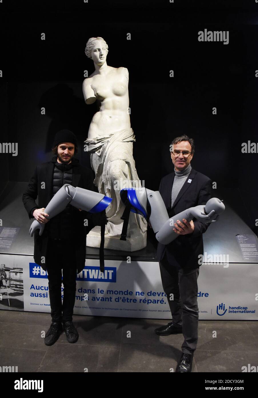 A replica of the Venus de Milo, the famous armless Greek goddess statue ...