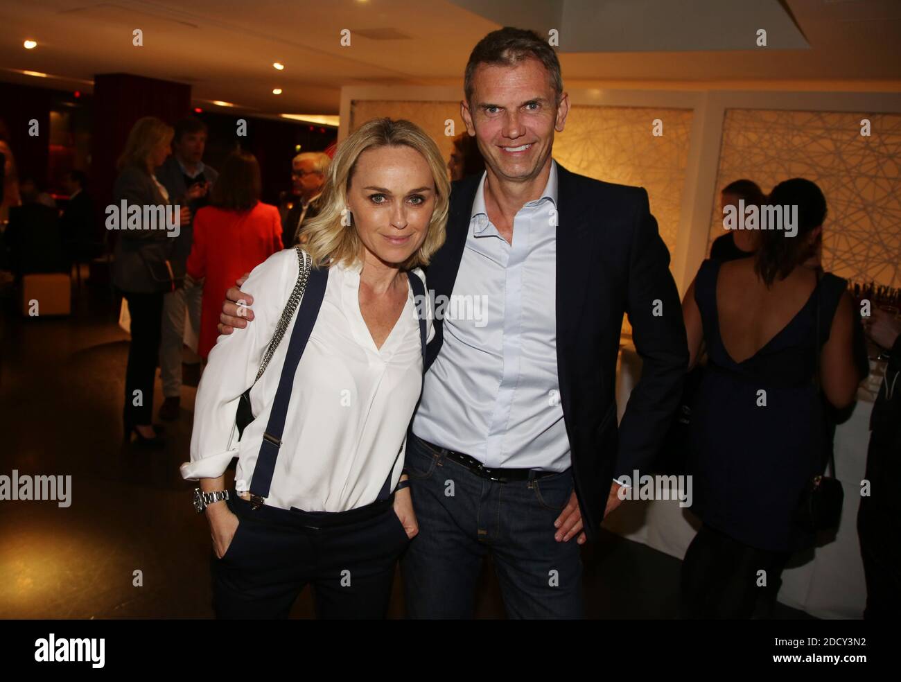 Cecile de Menibus et Guest lors du cocktail d'inauguration de la ...