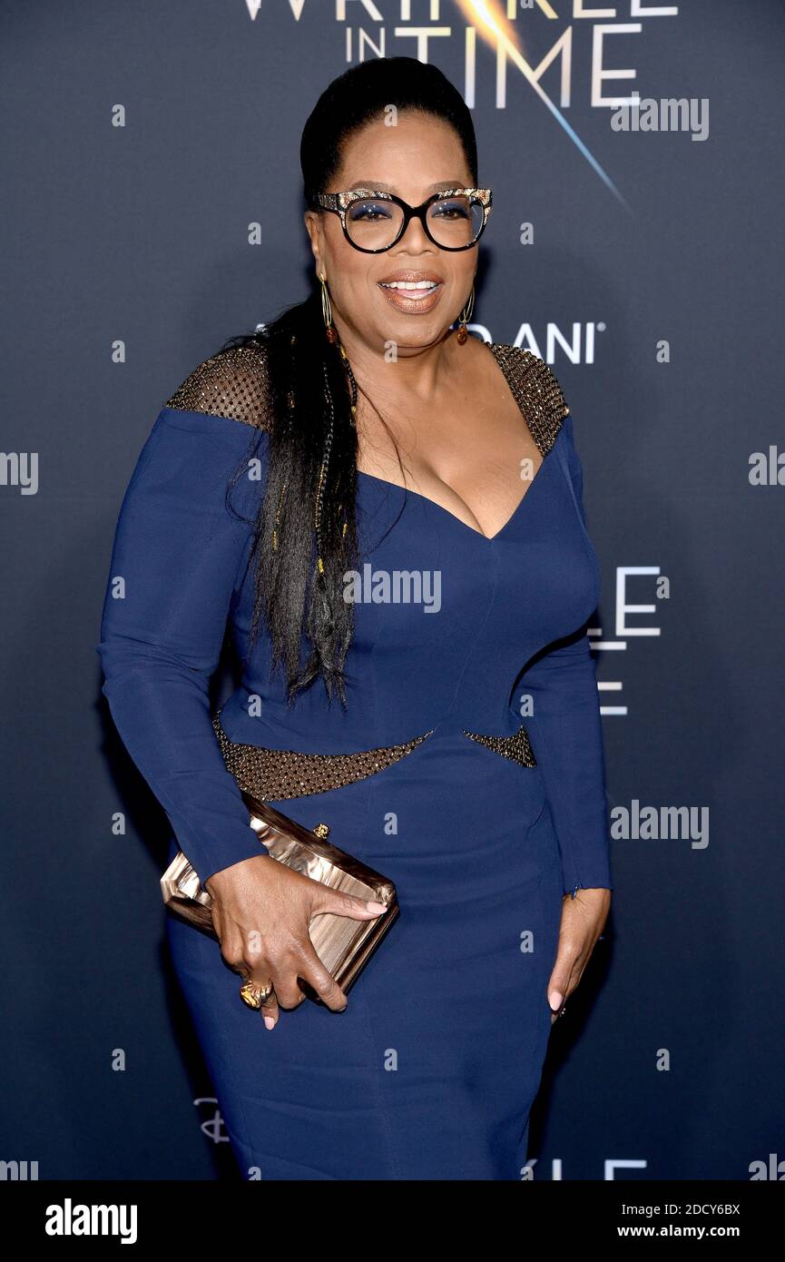 Oprah Winfrey attends the premiere of Disney's 'A Wrinkle In Time' at ...