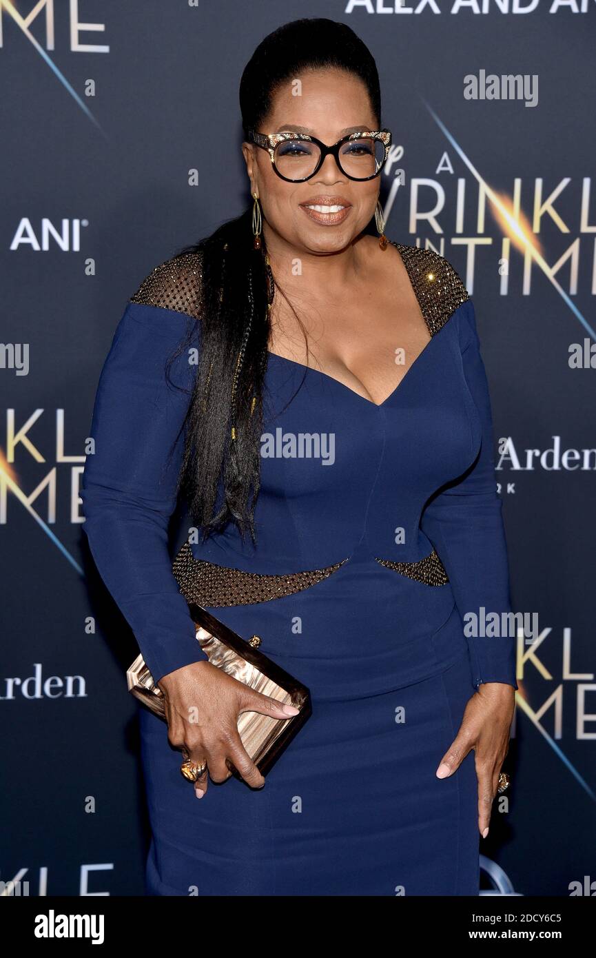 Oprah Winfrey attends the premiere of Disney's 'A Wrinkle In Time' at ...