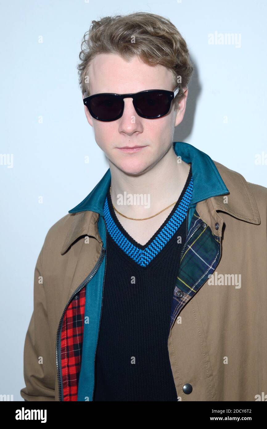Patrick Gibson attending the Lanvin Menswear show as part of Paris Men ...