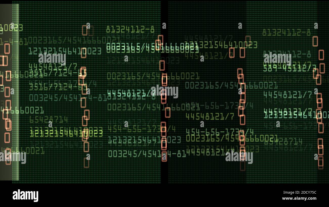 data monitor numbers light render illustration background Stock Photo ...