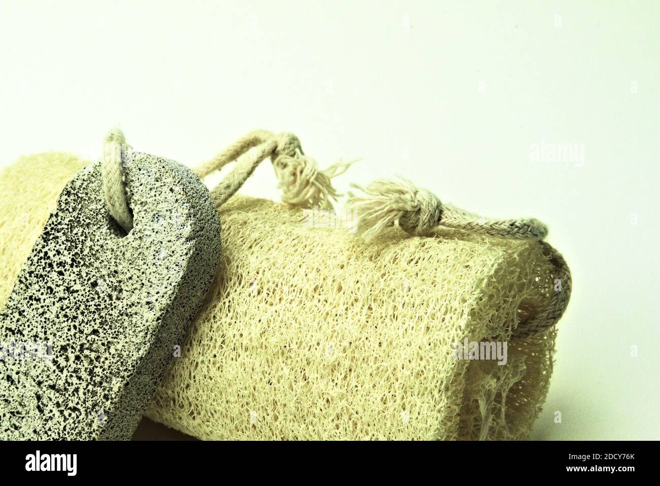 Natural bathing sponge and pumice stone for scrubbing dead skin cells ...