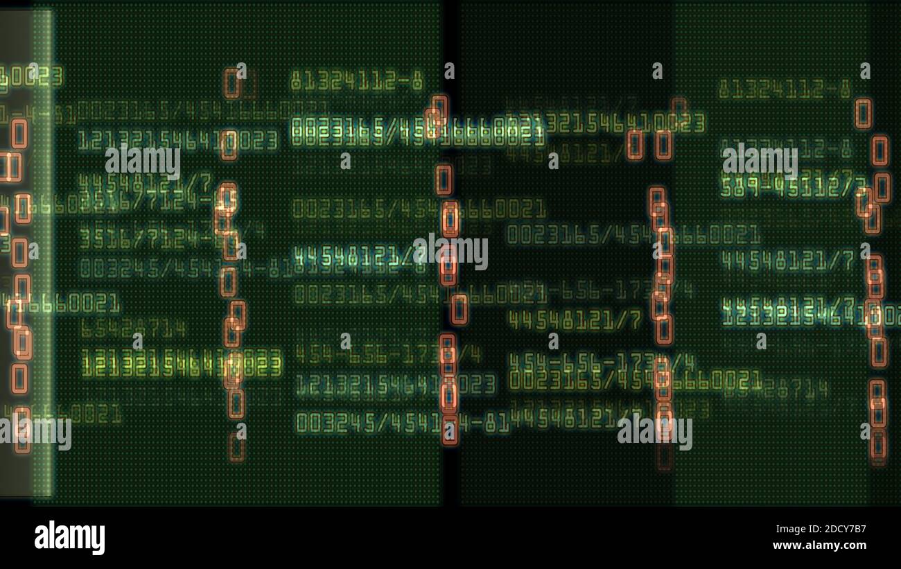 data monitor numbers light render illustration background Stock Photo ...