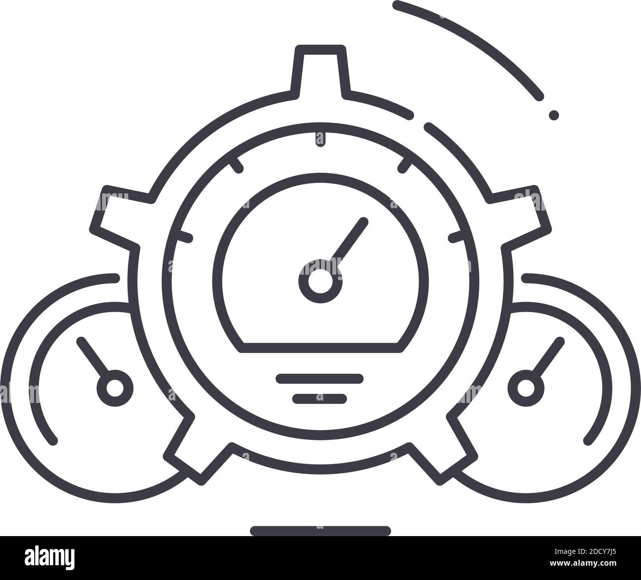 Performance icon, linear isolated illustration, thin line vector, web ...