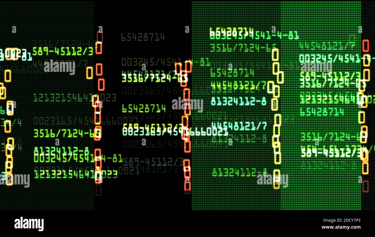 data monitor numbers light render illustration background Stock Photo - Alamy