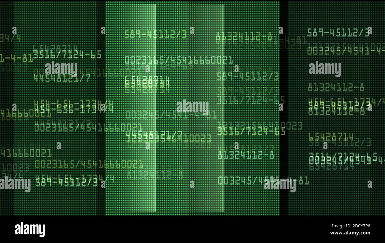 data monitor numbers light render illustration background Stock Photo ...