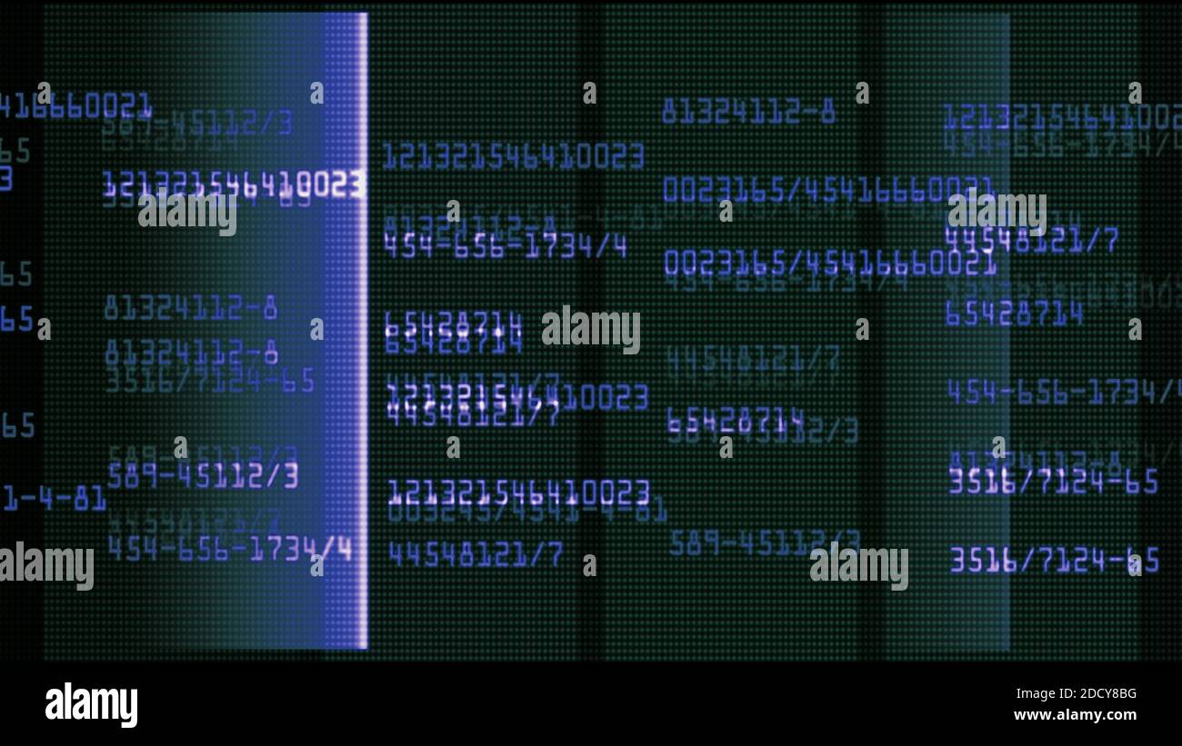 data monitor numbers light render illustration background Stock Photo ...