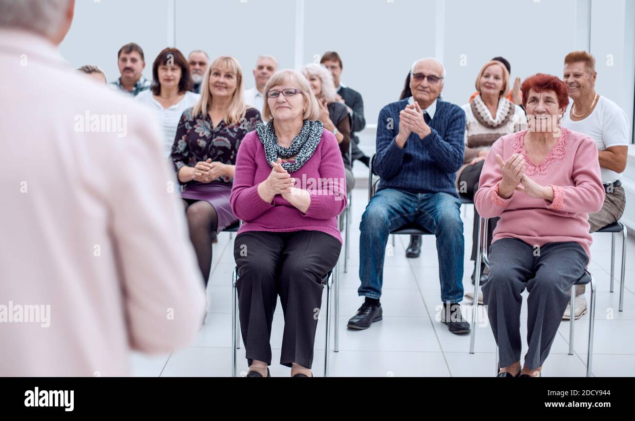professor stands with his back Stock Photo - Alamy