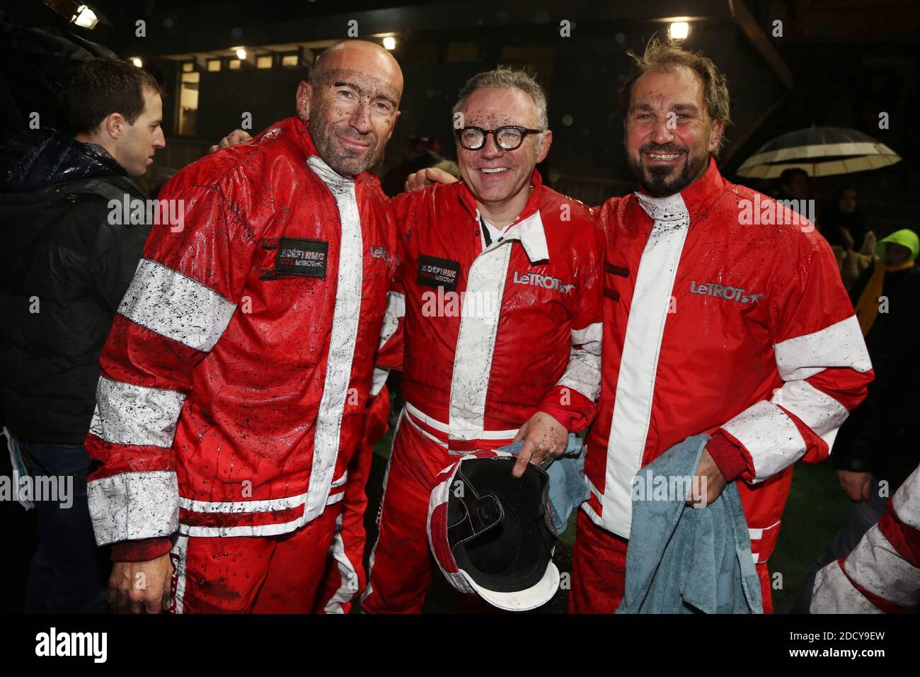 Gilbert Brisbois, Eric Brunet et Lionel Charbonnier lors de "Le Defi ...