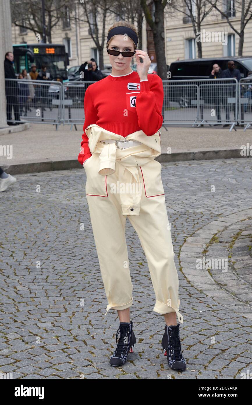 Elena Perminova attending the Miu Miu show as part of the Paris Fashion ...