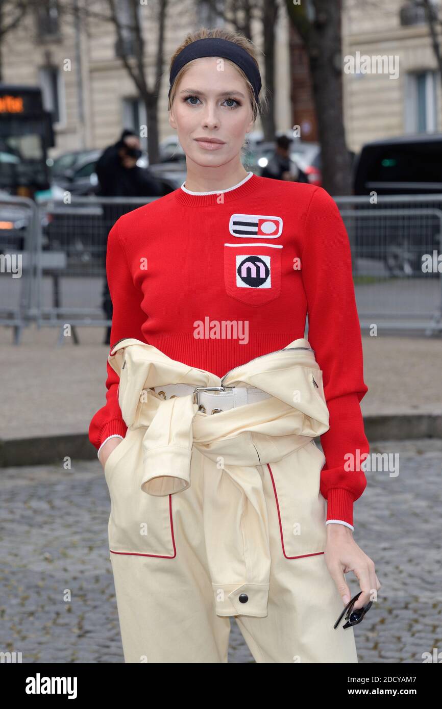 Elena Perminova attending the Miu Miu show as part of the Paris Fashion ...