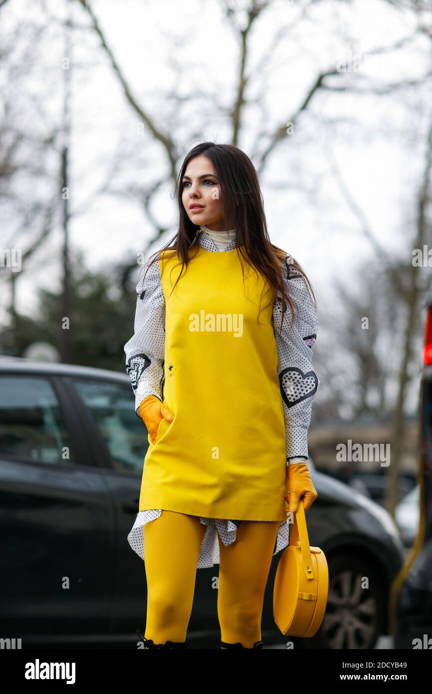 Street style, Doina Ciobanu arriving at Dior Fall-Winter 2018-2019 show ...