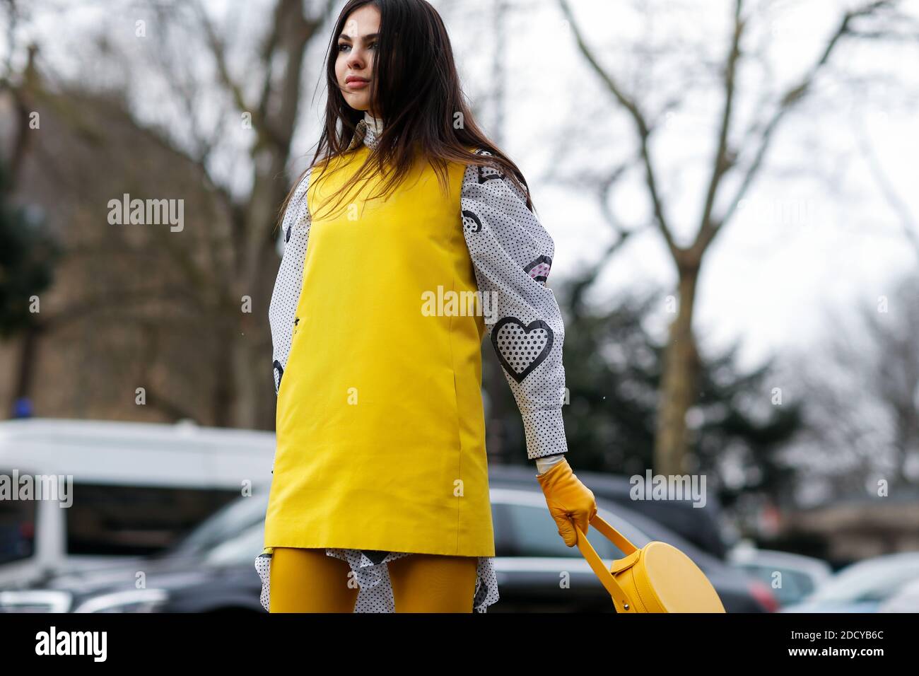 Street style, Doina Ciobanu arriving at Dior Fall-Winter 2018-2019 show ...