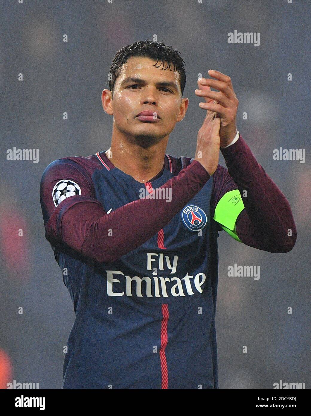 PSG 's Thiago Silva during the UEFA Champions League Round of 16 Second ...