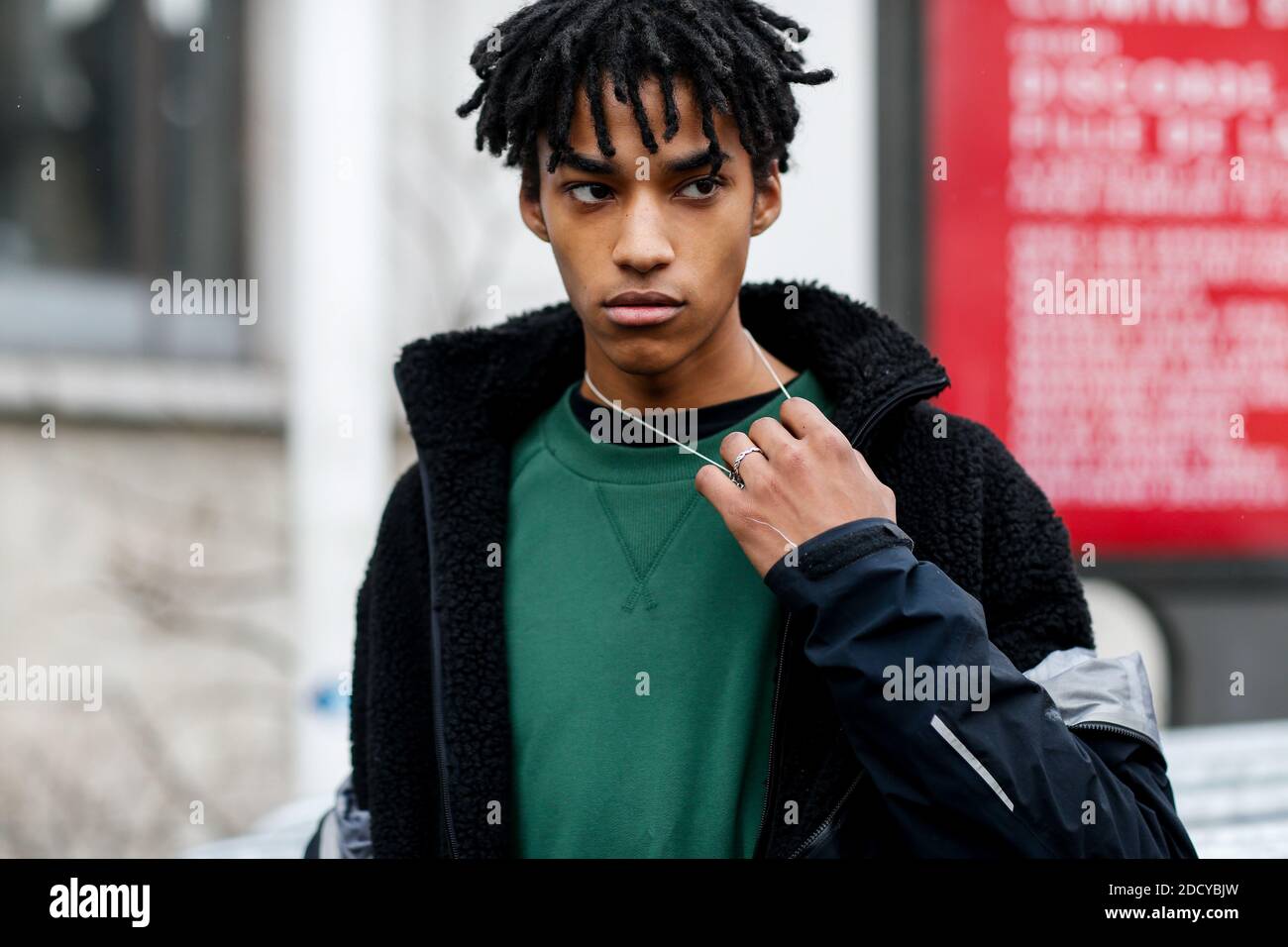 Street style, model Tristan Cole after Lanvin Fall-Winter 2018-2019 ...