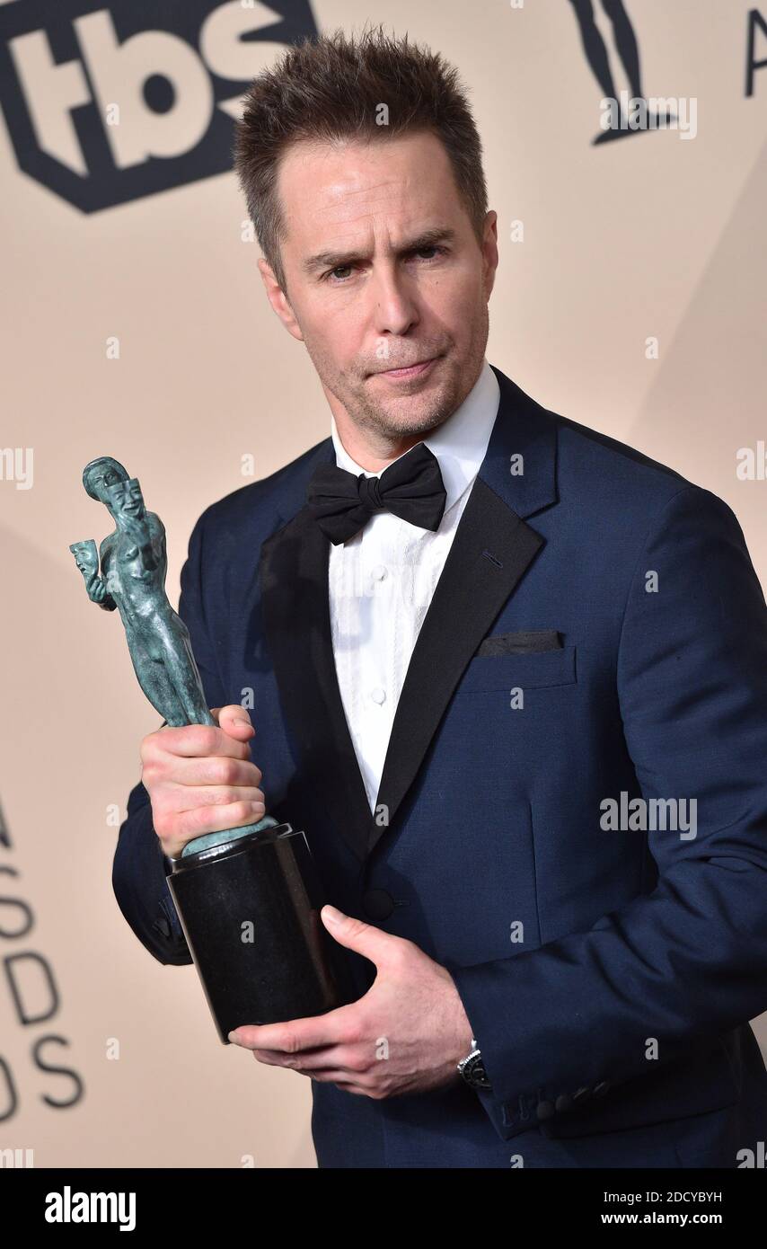 Sam Rockwell, winner of the award for Outstanding Performance by a Male ...
