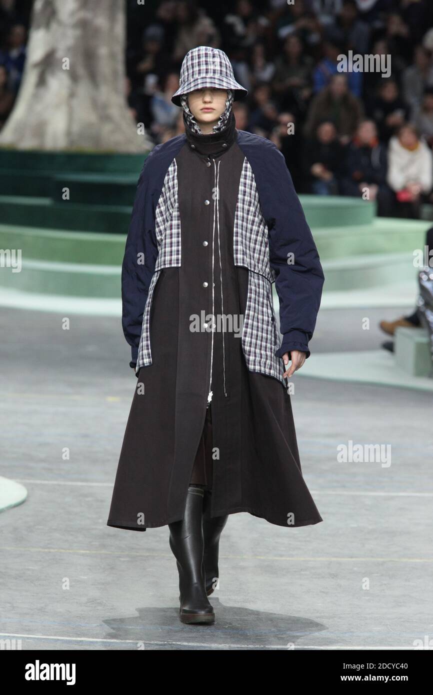 A model walks the runway during the Lacoste Womenswear Fall-Winter 2018 ...