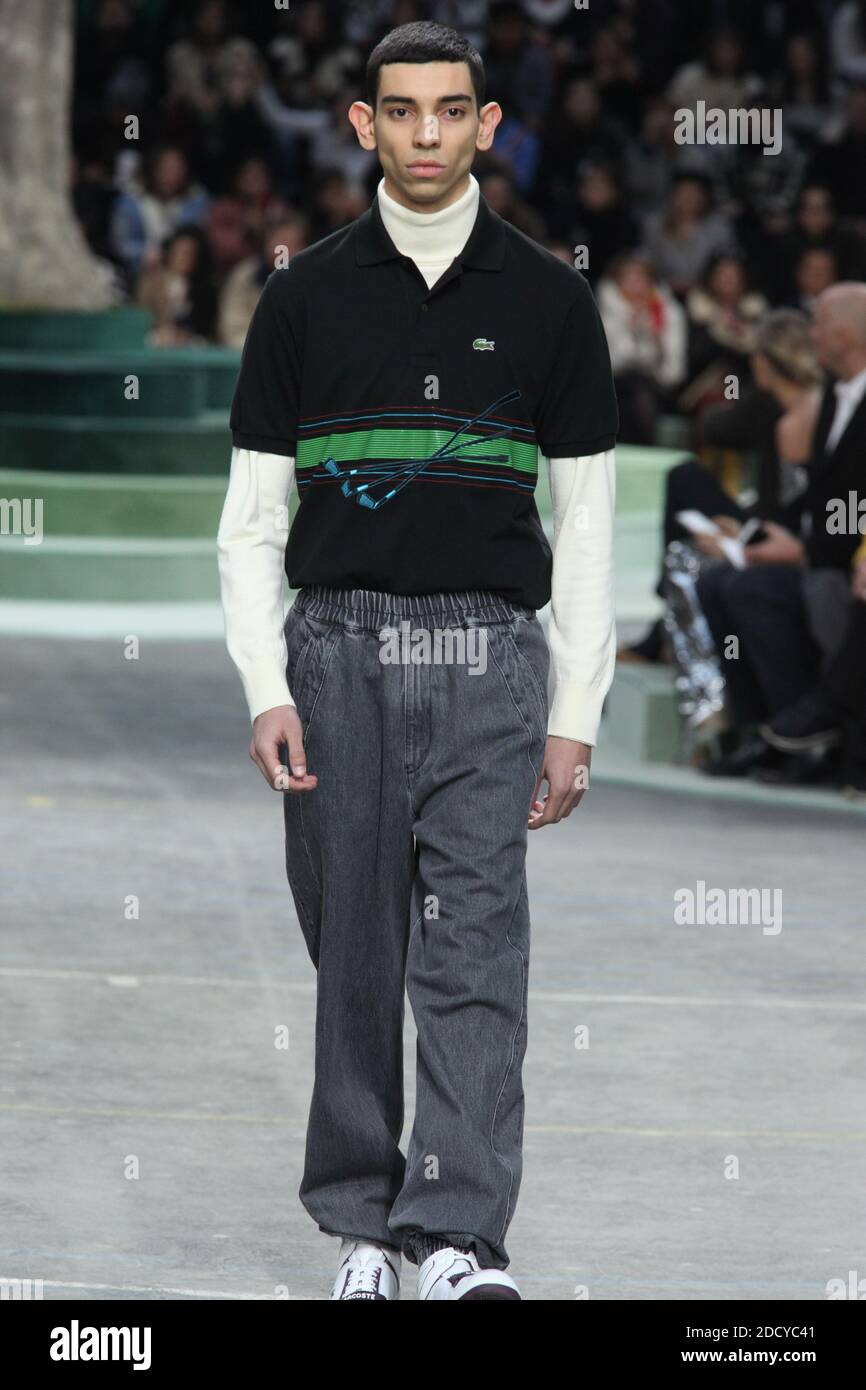 A model walks the runway during the Lacoste Womenswear Fall-Winter 2018 ...