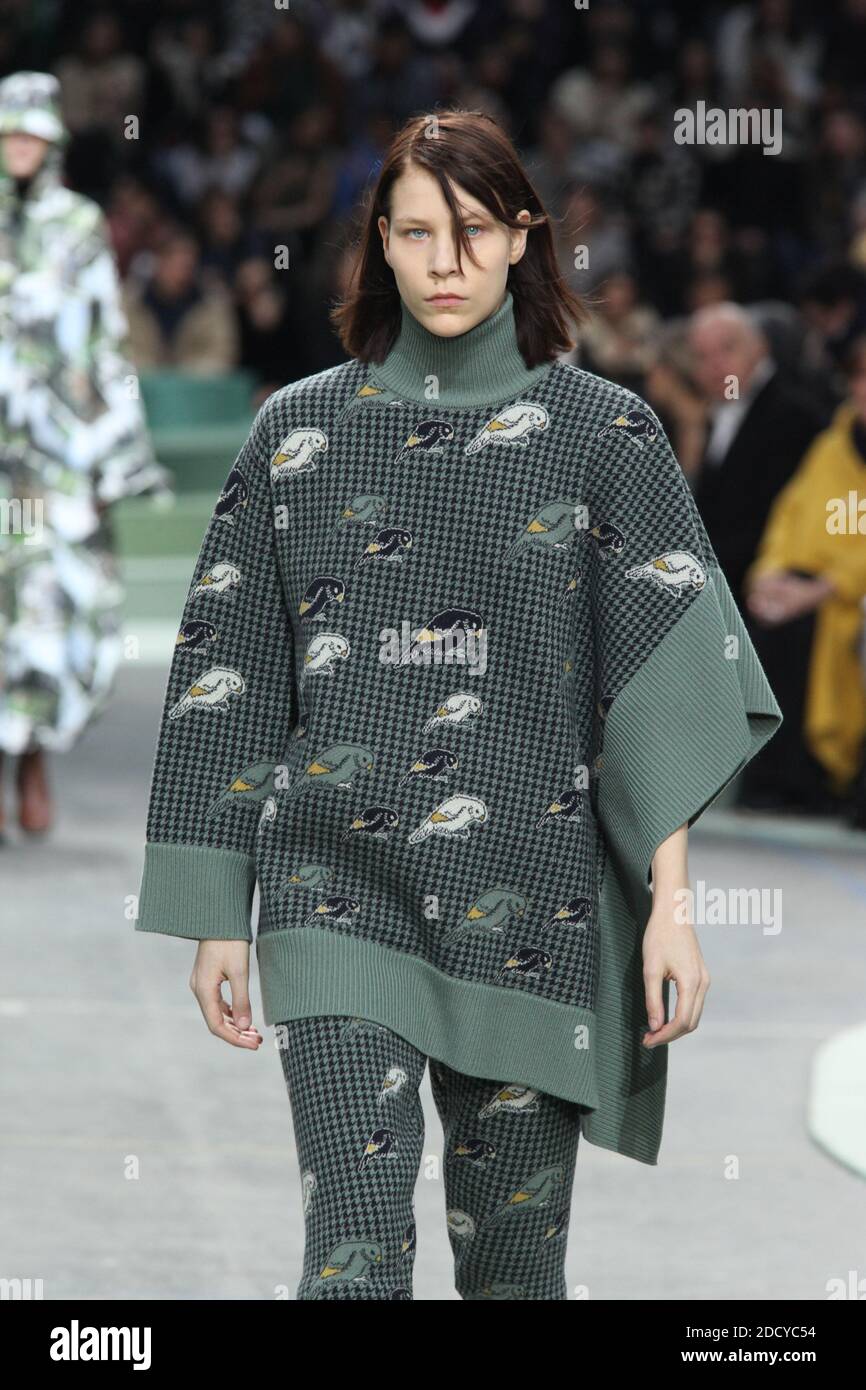A model walks the runway during the Lacoste Womenswear Fall-Winter 2018 ...